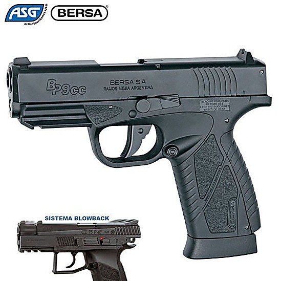 Achetez en ligne Air Pistolet ASG Bersa BP9CC Blowback de la ASG ACTION ...
