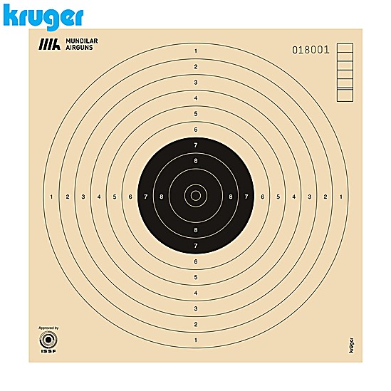 Buy online Target Pistol Kruger 10m 17x17cm 250 pcs (Numbered) from ...