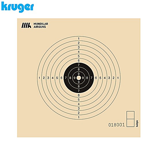 Buy online Target Rifle CCART Kruger 10m 13x14.5cm 250 pcs (Numbered ...