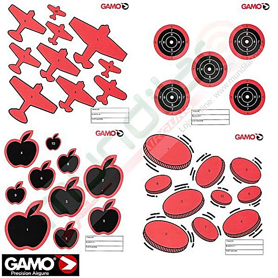 Buy online Air Gun Assorted Paper Targets 100Pcs from GAMO • Shop of ...