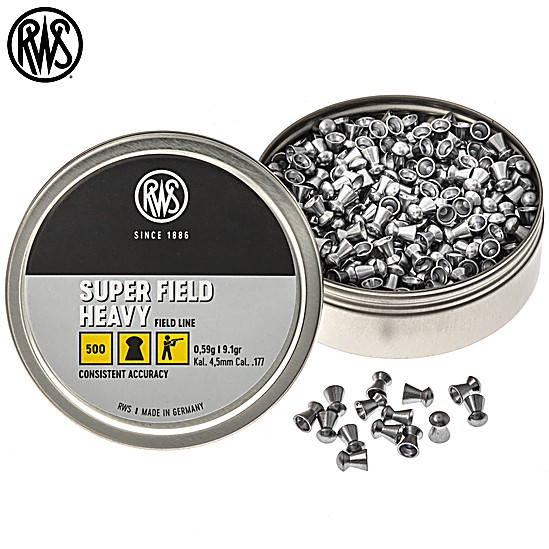 Buy online Air Gun Pellets RWS Super Field Heavy 4.50mm (.177) 9.1gr ...
