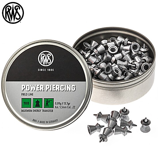 Achetez en ligne Munitions RWS Power Piercing 5.50mm (.22) 13.7gr ...