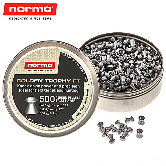 Buy online Air Gun Pellets Norma Golden Trophy FT 4.50mm (.177) 8.4gr ...