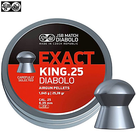 Comprar en linea Balines JSB Exact King Original 150pcs 6.35mm (.25) de marca JSB MATCH DIABOLO ...