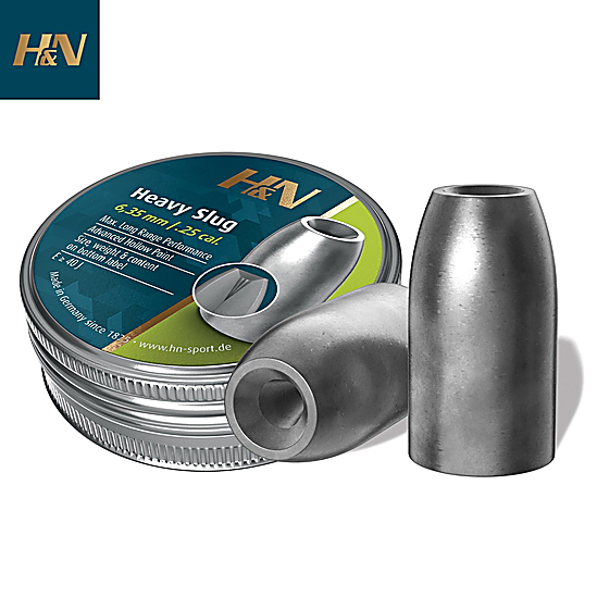 Buy online Air Gun Pellets H&N Slug HP Heavy 6.35mm (.250) 40gr 100pcs ...