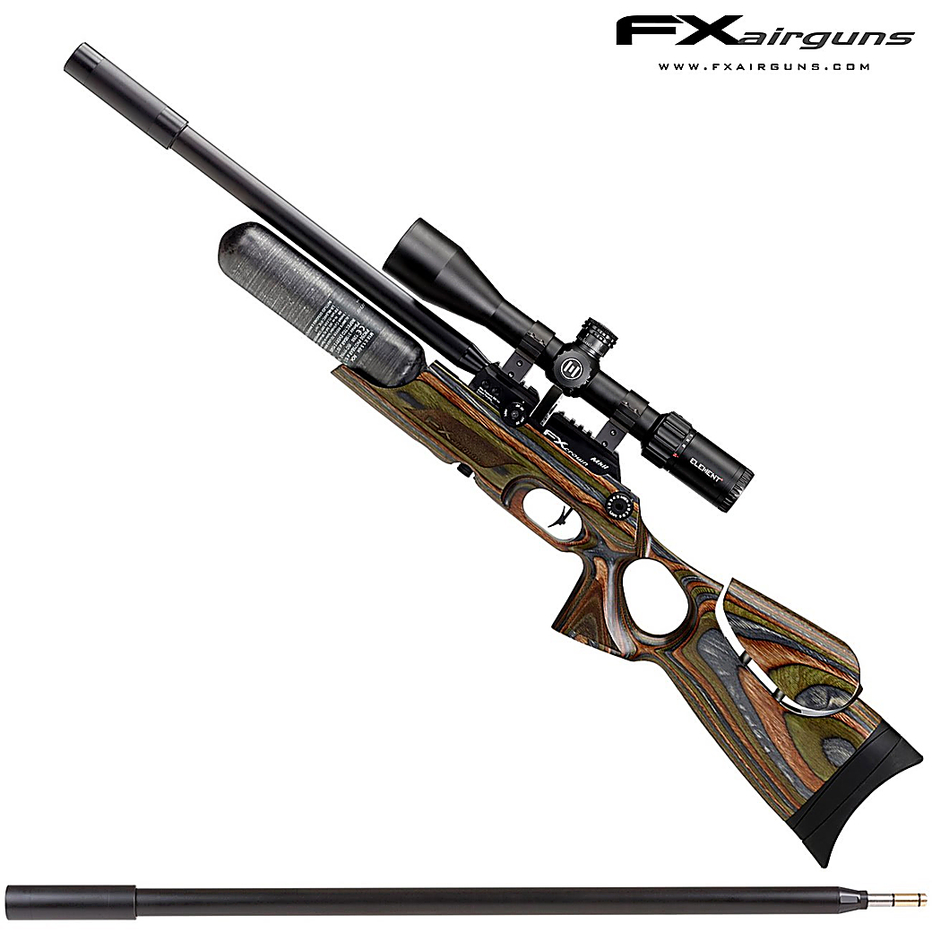 CARABINE PCP FX CROWN MKII CONTINUUM GREEN LAMINATE & Carabines PCP ...