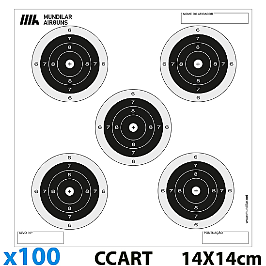 Buy online Air Gun Comp. Targets 100pcs from • Shop of Air Gun Targets ...